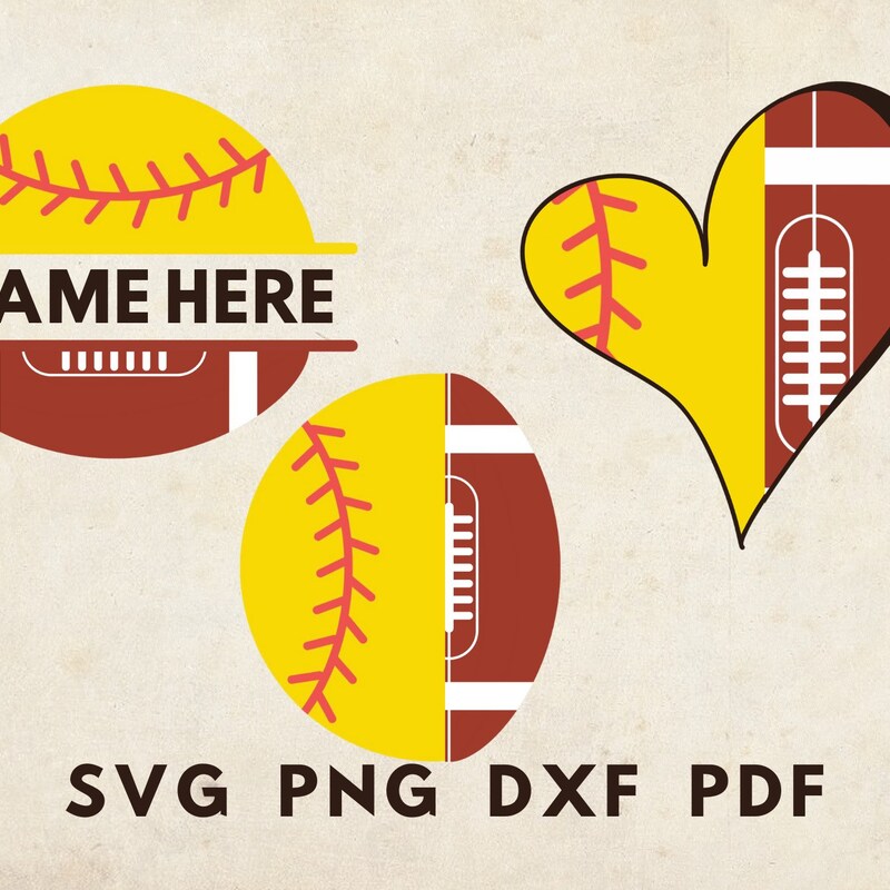 Half Football Svg - Etsy