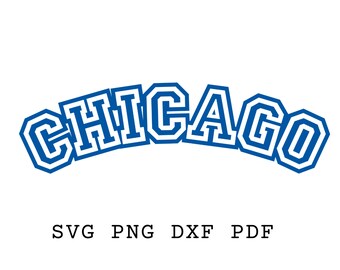 Chicago Svg, Digital Download, America Svg, College Font Svg, Chicago ...