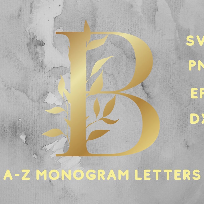 Monogram Svg Files - Etsy