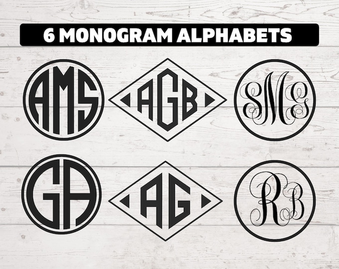 Interlocking Monogram Font DK KD Monogram Font Interlocking - Etsy