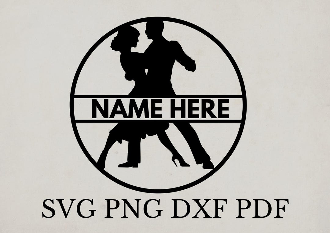 Split Tango Svg, modelo de tango, estêncil de dança, Svg personalizado ...