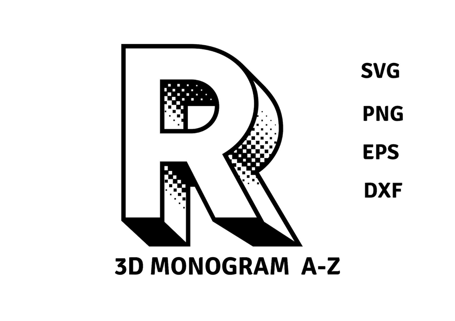 Monogram Monogram Svg Monogram Font Monogram Files for | Etsy