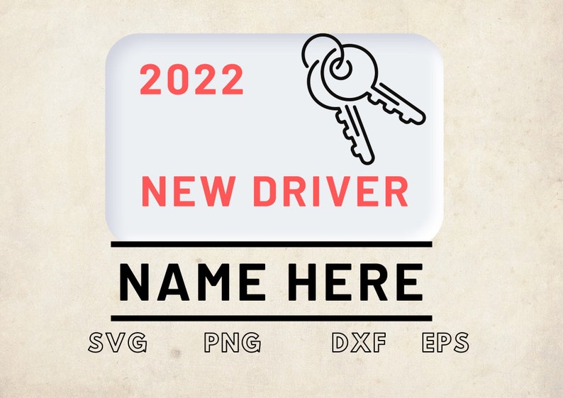 Driving License Svg New Driver Svg Laser Cut File Driving - Etsy