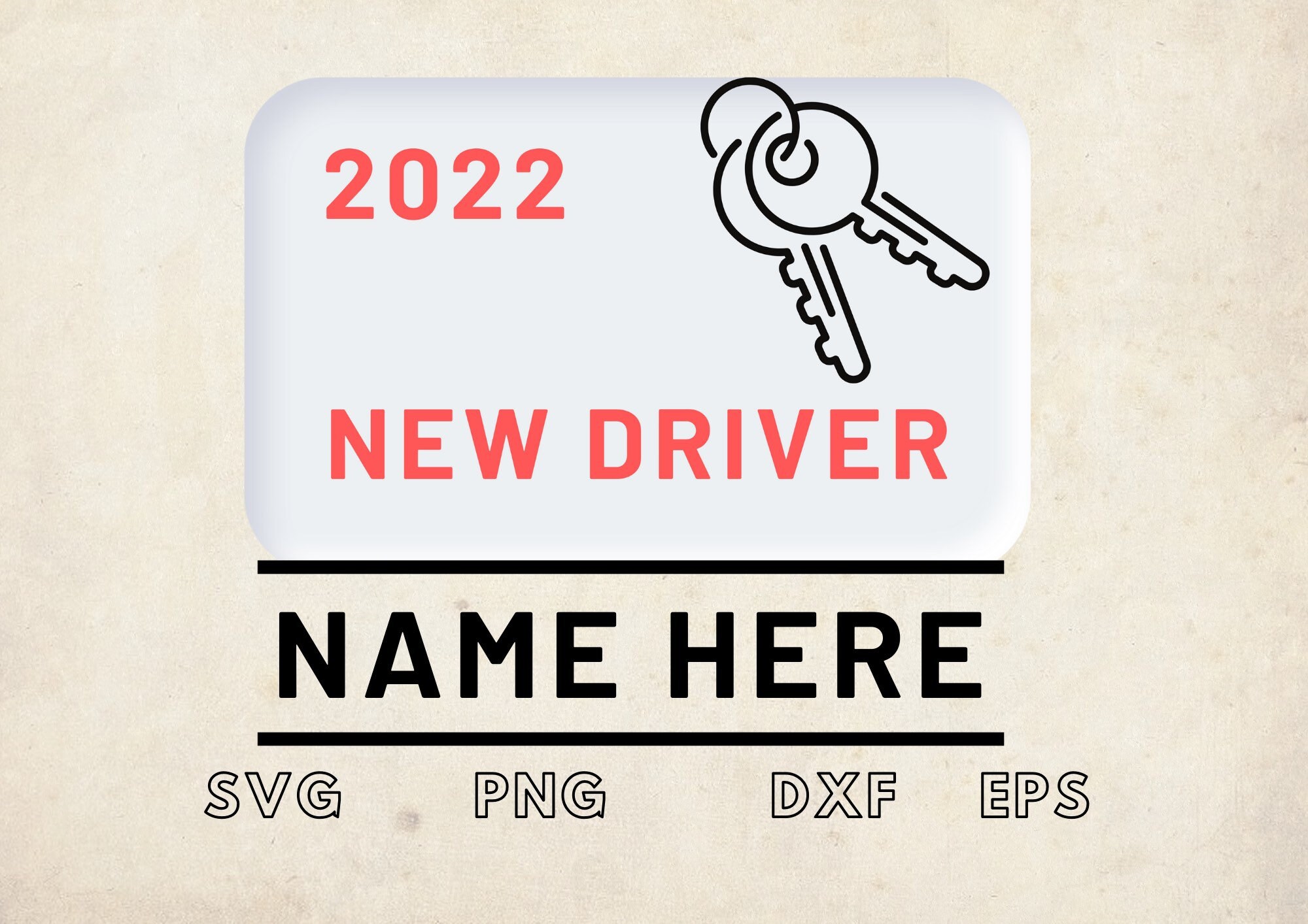 Driving License Svg New Driver Svg Laser Cut File Driving - Etsy UK