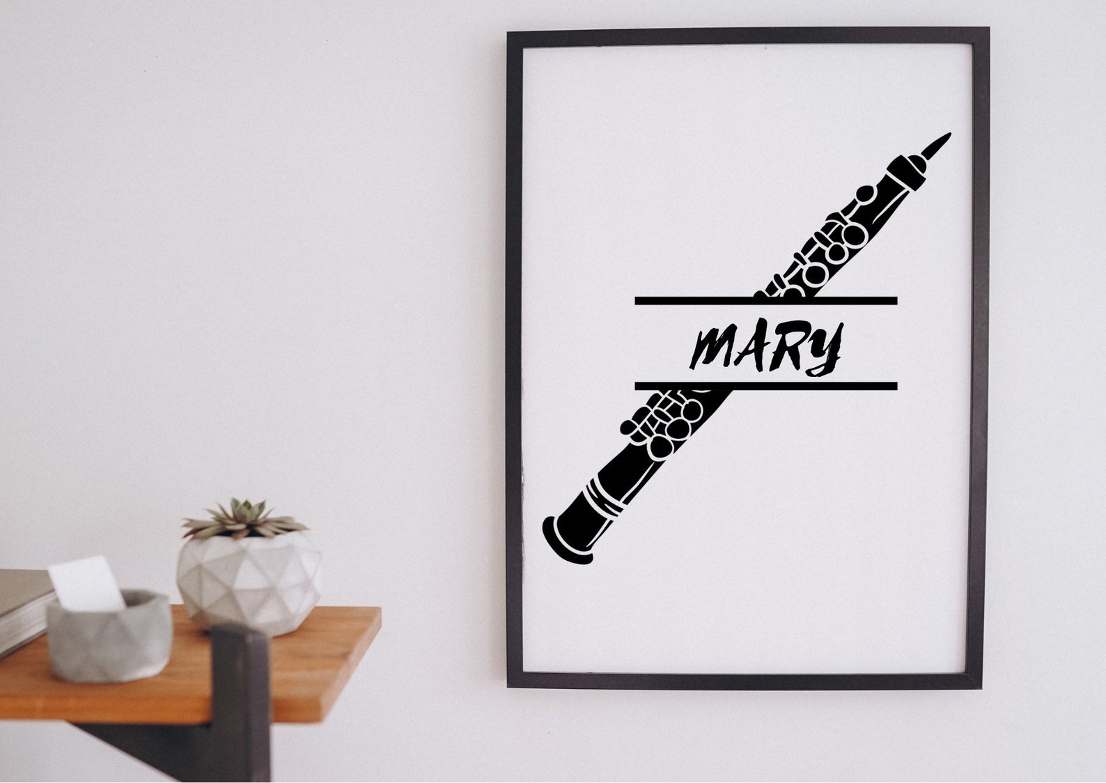 Split Clarinet Svg Clarinet Png Laser Cut File Clarinet - Etsy