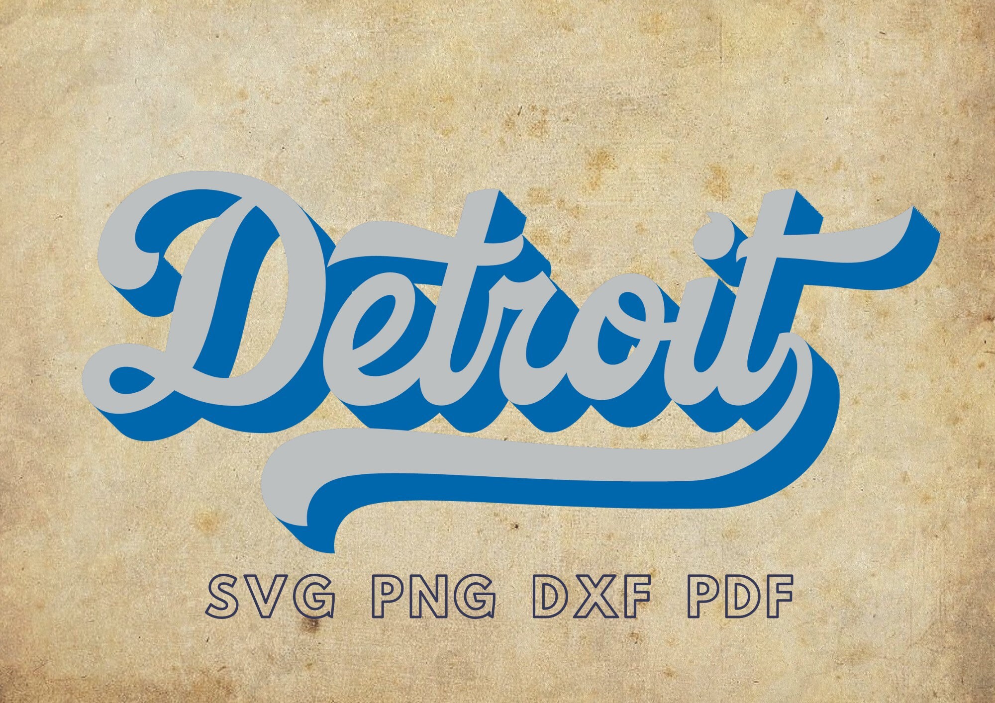 Detroit Tigers Script Logo