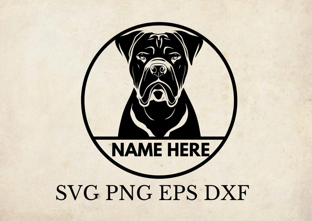 Cane Corso Svg, Ornament Svg, Laser Cut File, Dog Template Svg, per ...