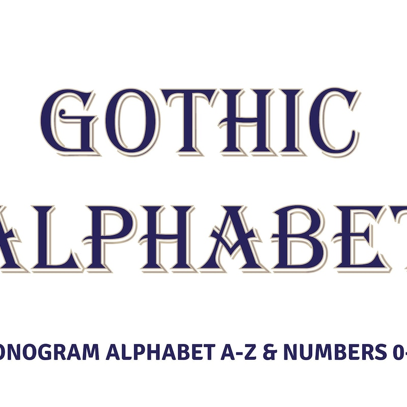 Gothic Font - Etsy