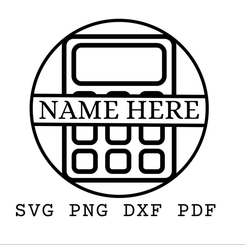 Calculator Svg - Etsy