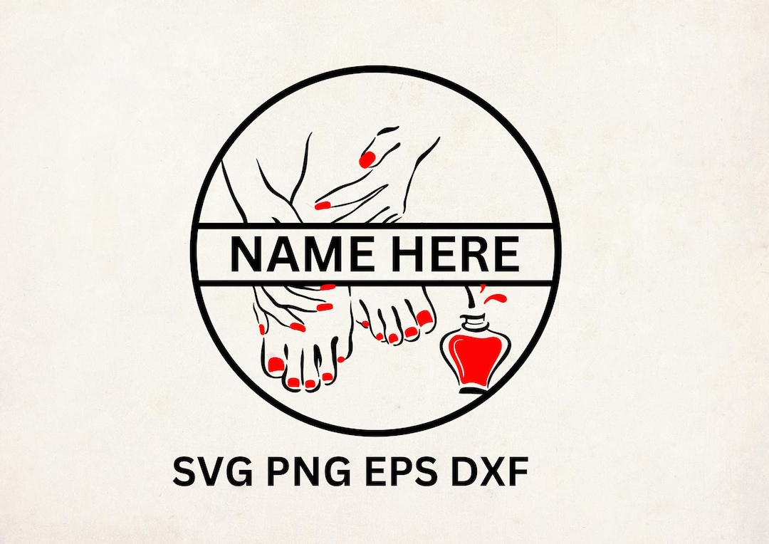 Pedicure Svg, Template, Make up Stencil, Custom Svg, Laser Cut File ...