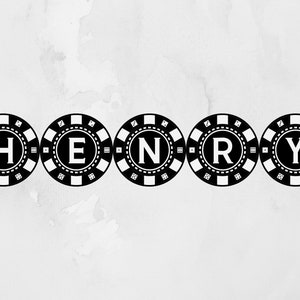 Poker Svg, Poker Chips Svg, Monogram Svg Files for Cricut, Design ...