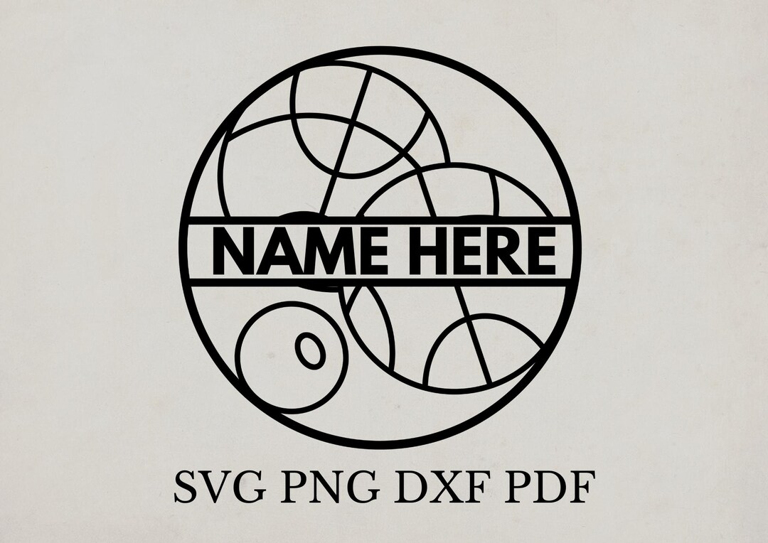 Bocce Svg, Sport Template, Split Ball Stencil, Custom Svg, Laser Cut ...