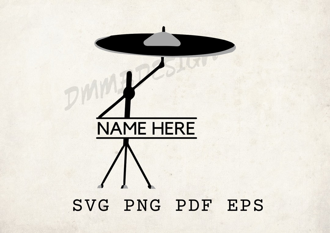 Cymbals Svg, Wall Art Printable Svg, Laser Cut File, Instrument Svg ...