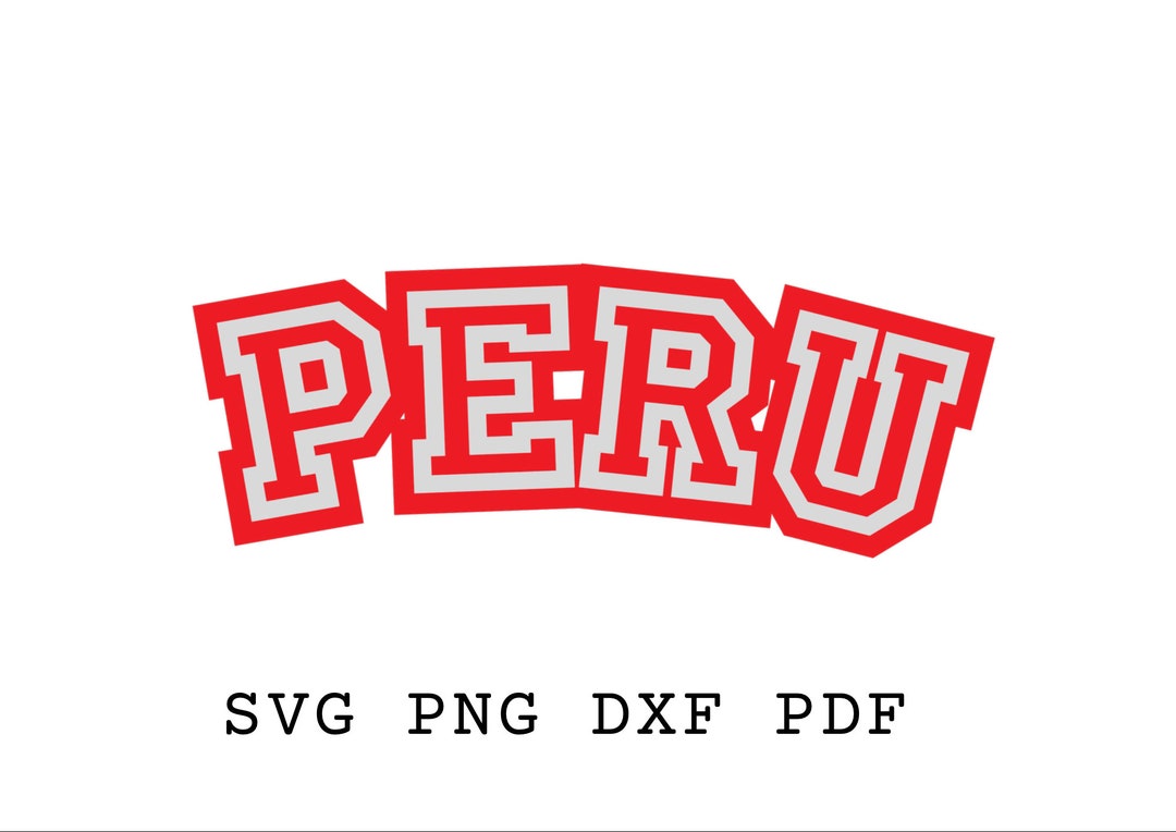 Peru Svg, Peru Template, Varsity Svg, Gift for Peruian, Peru Stencil ...