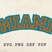 Miami Svg, Retro Miami Tshirt Svg, Miami Stencil, Miami Gifts, Miami ...