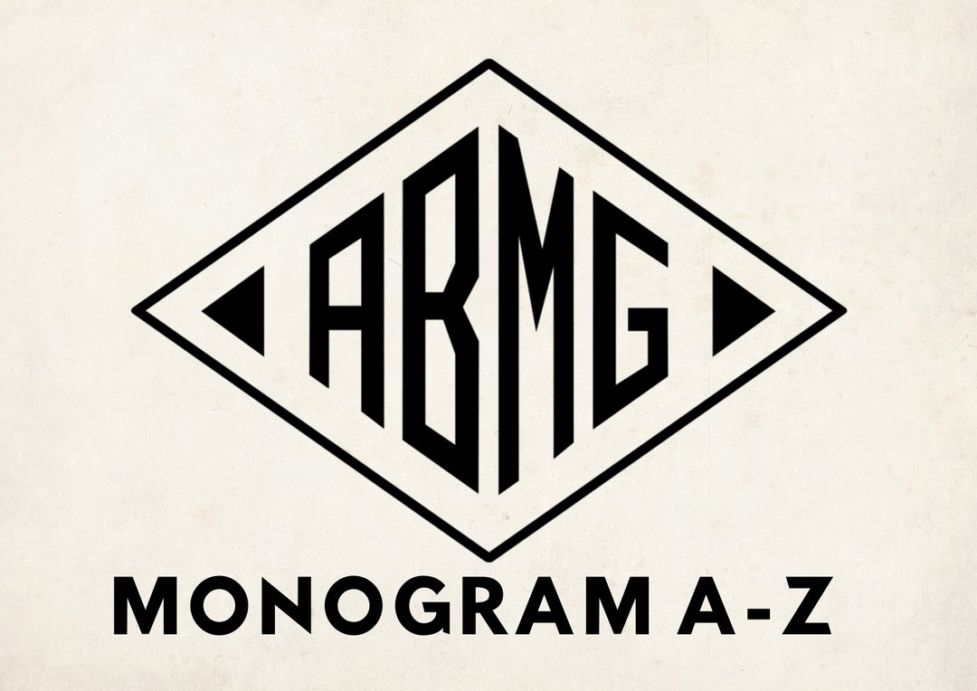 4 Letter Monogram, Wedding Monogram, Alphabet Template, Christmas ...