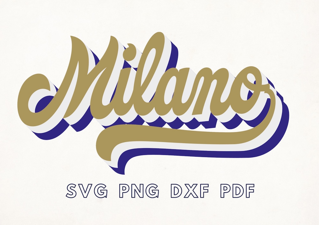 Milano Svg, Milano Png, Milano Template, Milano Stencil, Milano Design ...