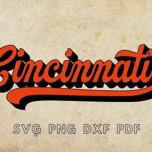 Cincinnati Svg, Cincinnati Stencil, Cincinnati Template, Cincinnati ...
