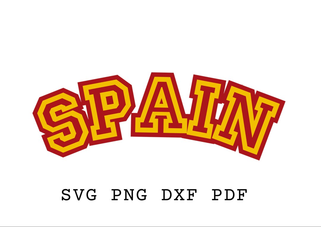 Spain SVG File: Digital Download for Vinyl Decals - Etsy