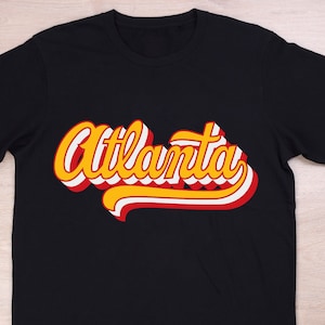 Retro Atlanta Svg, Atlanta Png, Atlanta Sublimation, Atlanta Design ...