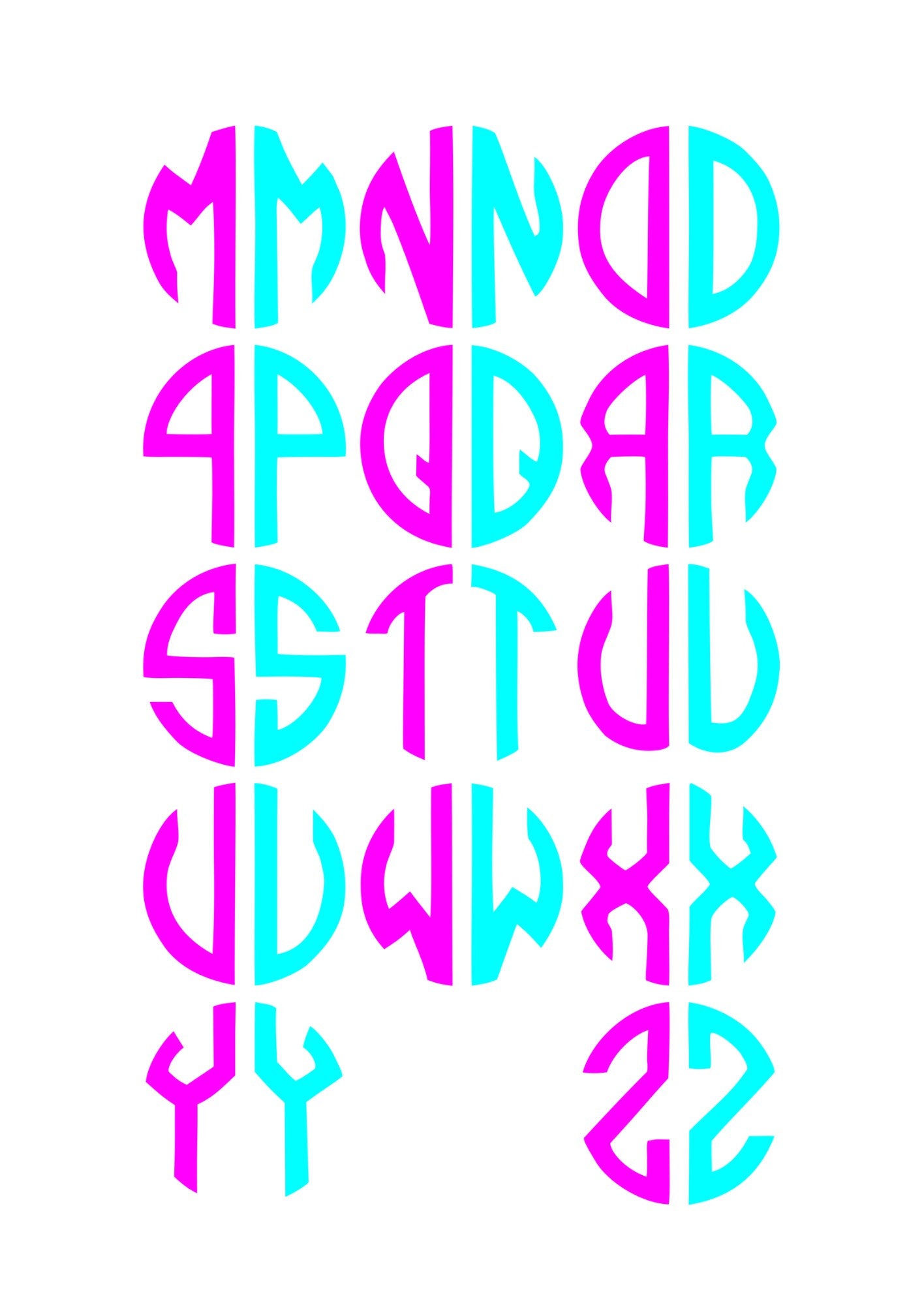 Circle Monogram Svg Two Letter Monogram A to Z Alphabet - Etsy