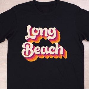 Long Beach Svg, Retro Font Svg, Long Beach Template, Long Beach Stencil ...