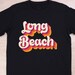 Long Beach Svg, Retro Font Svg, Long Beach Template, Long Beach Stencil ...