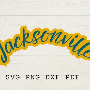 Jacksonville Svg, Jacksonville Stencil, Jacksonville Gift, Jacksonville ...