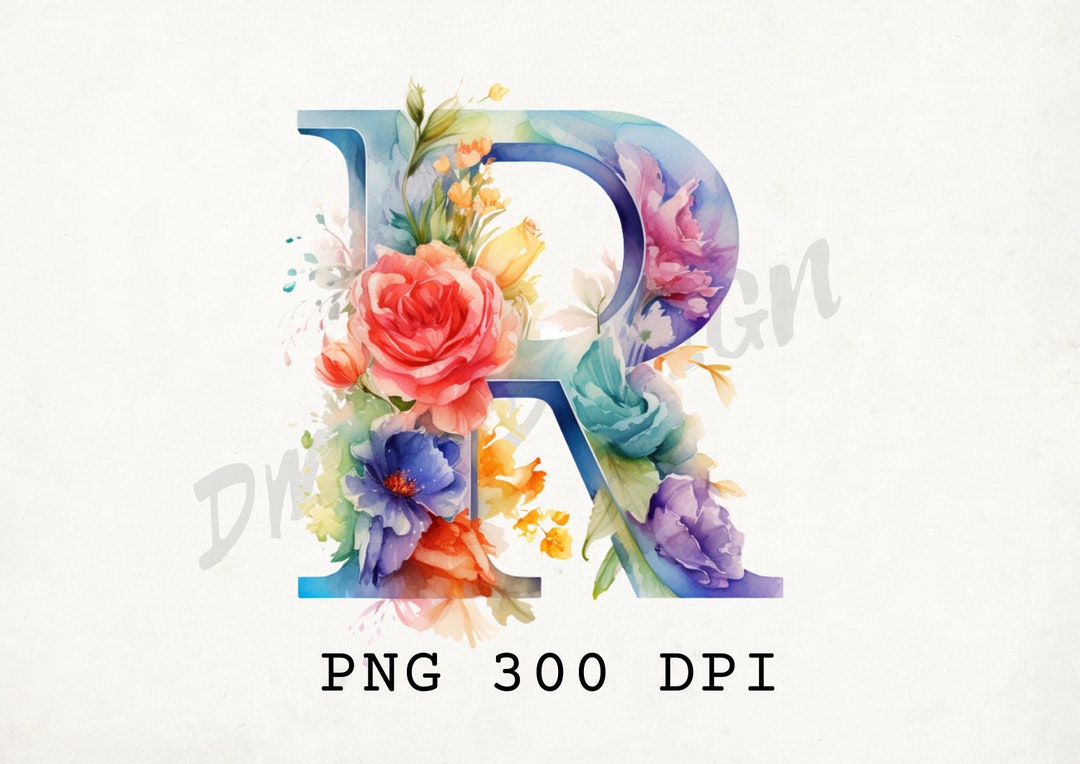 R Monogram Png, Letter R Png, R Template, Commercial Use, Initial Wall ...