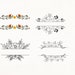 Split Floral Frame Svg Bundle, Floral Edge Svg, Wedding Frame ...