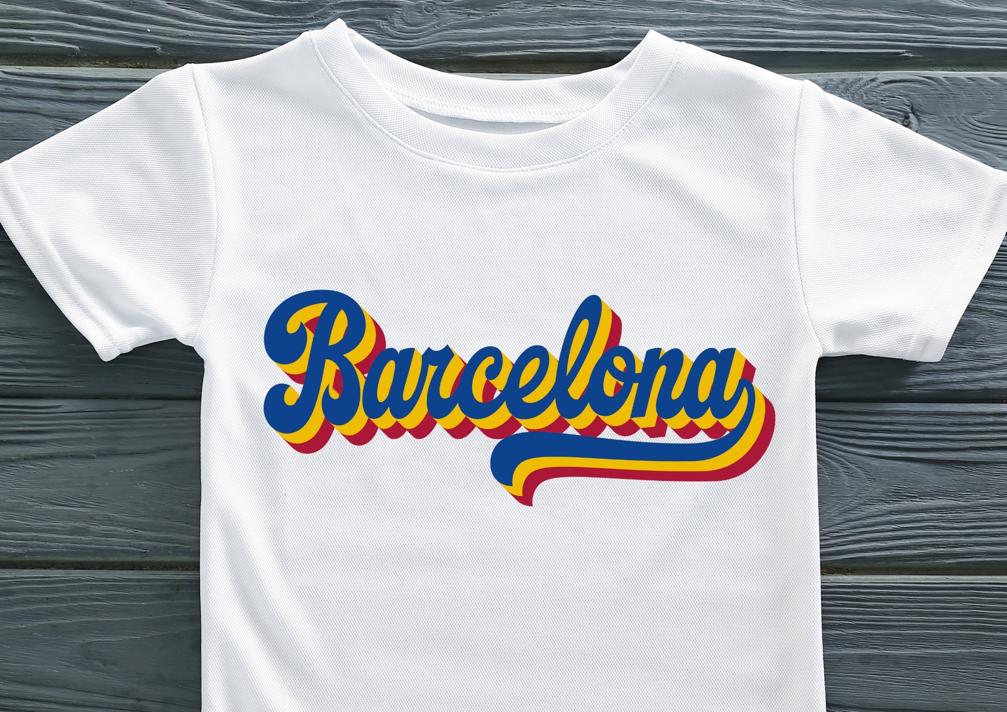 Barcelona Svg Retro Font Svg Barcelona Template Barcelona - Etsy UK