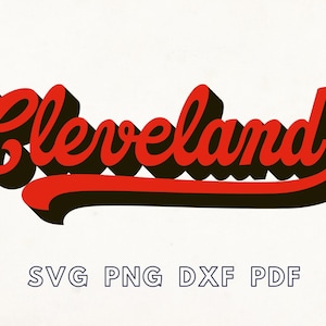 Cleveland Stencil, Cleveland Template, Cleveland Sublimate, Design ...