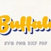 Buffalo Svg, Buffalo Png, Retro Font Svg, Buffalo Template, Buffalo ...