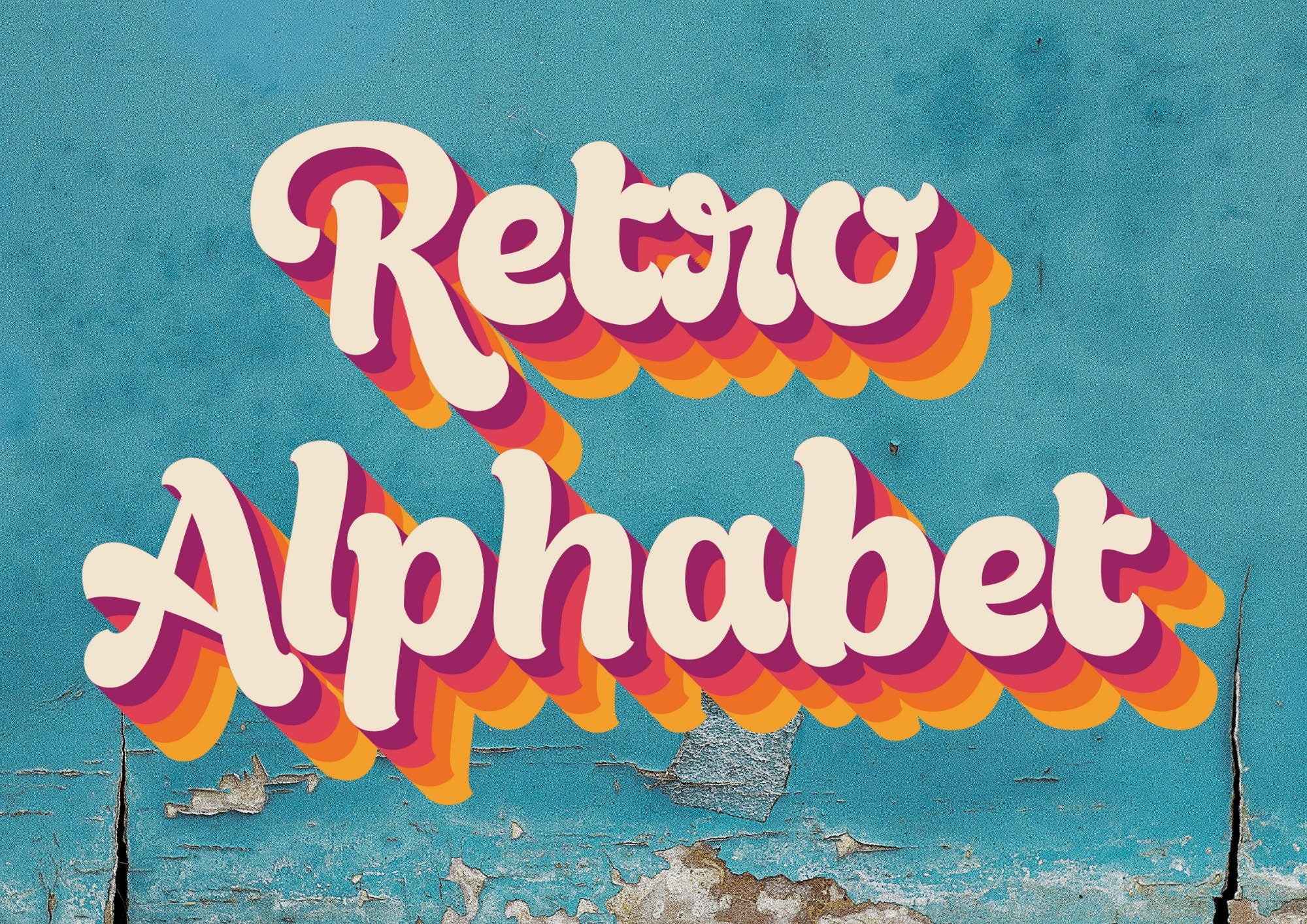 Retro Font Svg Vintage Font Svg Monogram Svg Retro - Etsy