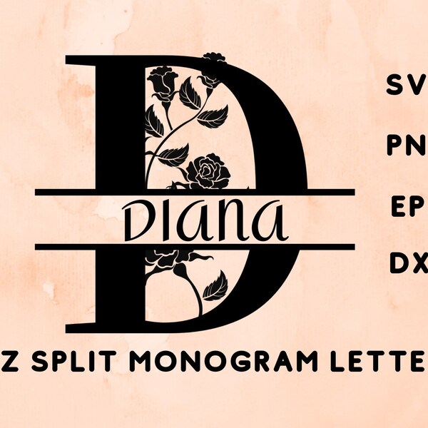Monogram Svg Files - Etsy