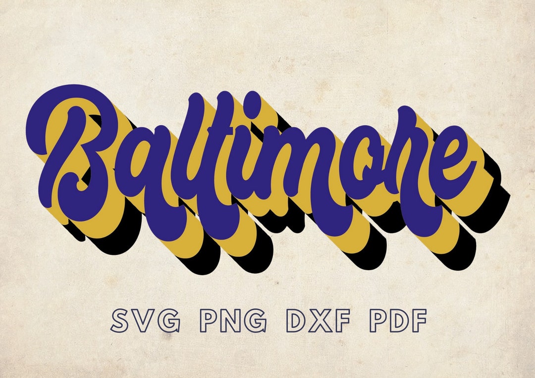 Baltimore Svg, Retro Baltimore Tshirt Svg, Baltimore Stencil, Baltimore ...