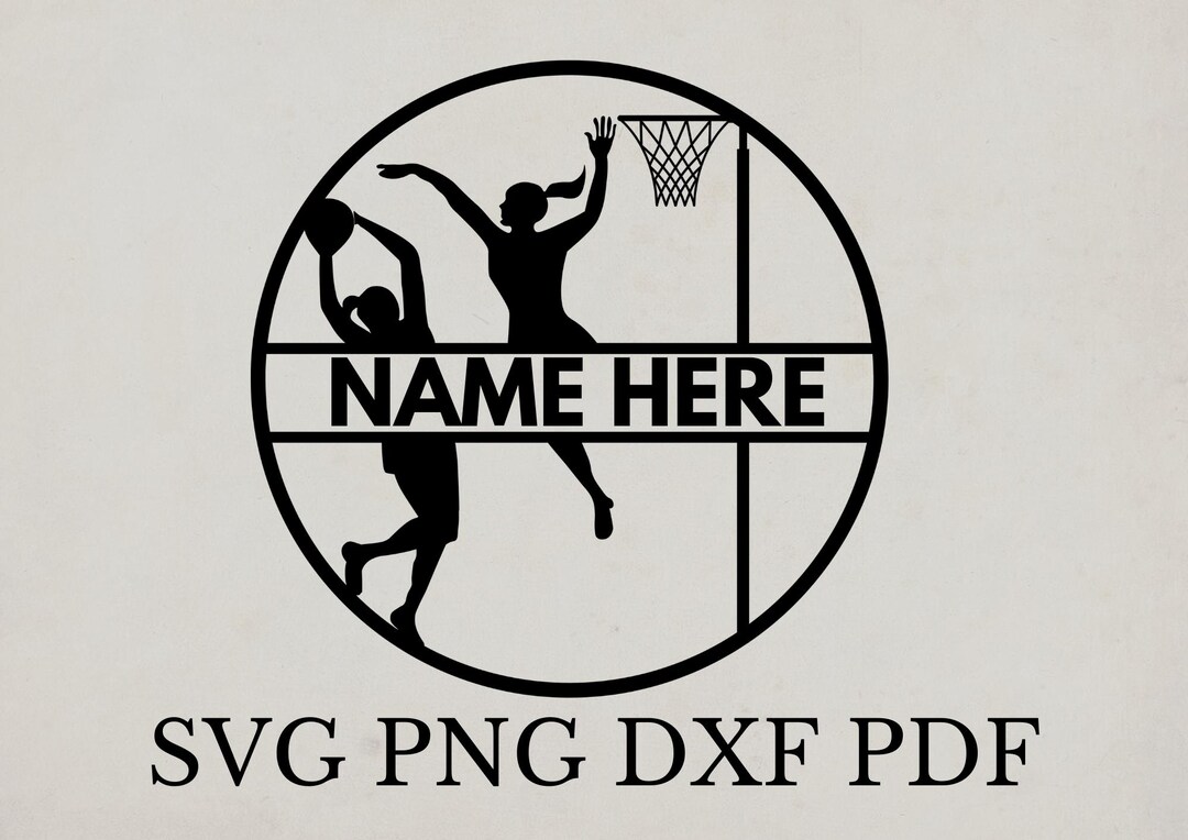 Netball Svg, Ornament Svg, Laser Cut File, Netball Template Svg, Sport ...