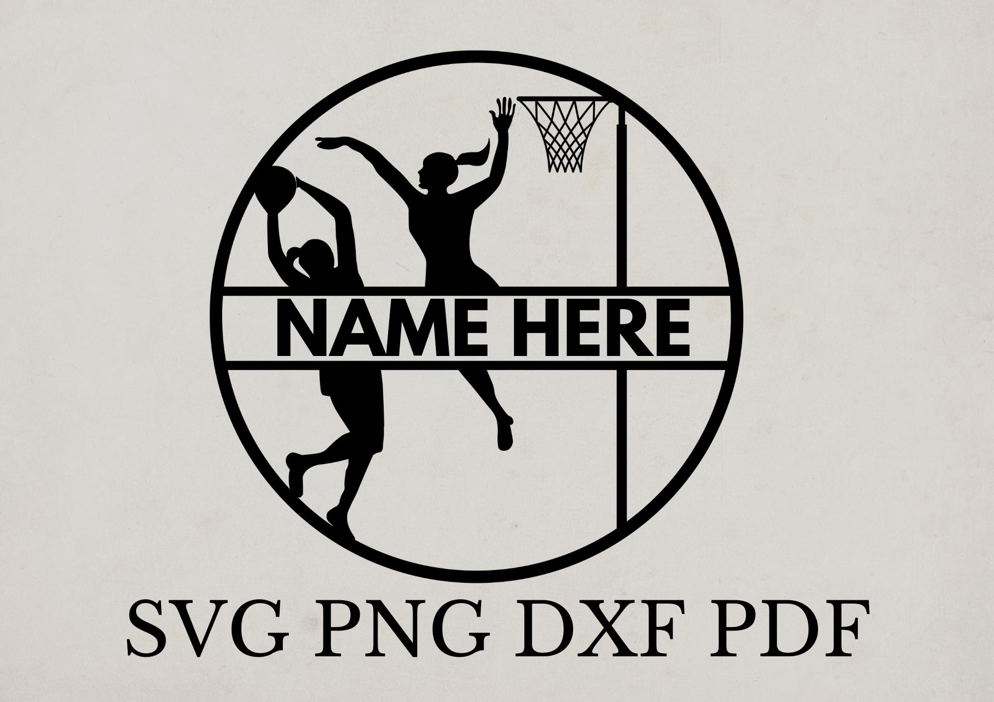 Netball Svg, Ornament Svg, Laser Cut File, Netball Template Svg, Sport ...