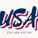 USA Svg, Retro USA Svg, United States of America Stencil, United States ...