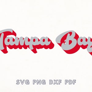 Tampa Bay Svg, Retro Tampa Bay Tshirt Svg, Tampa Bay Stencil, Tampa Bay ...