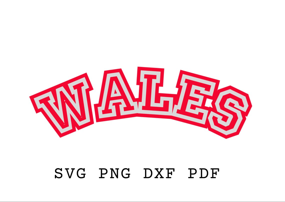 Custom Wales Text SVG File - Personalized Design for DIY Projects - Etsy UK