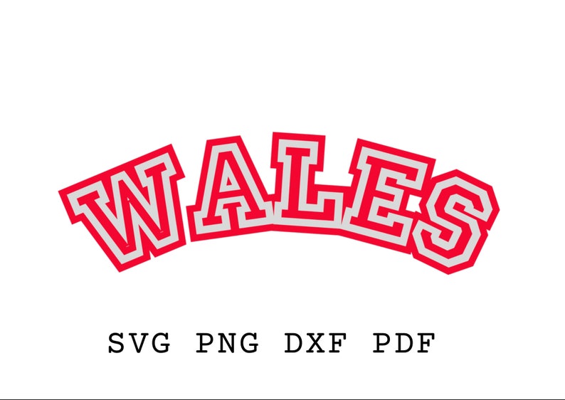 Custom Wales Text SVG File - Personalized Design for DIY Projects - Etsy UK