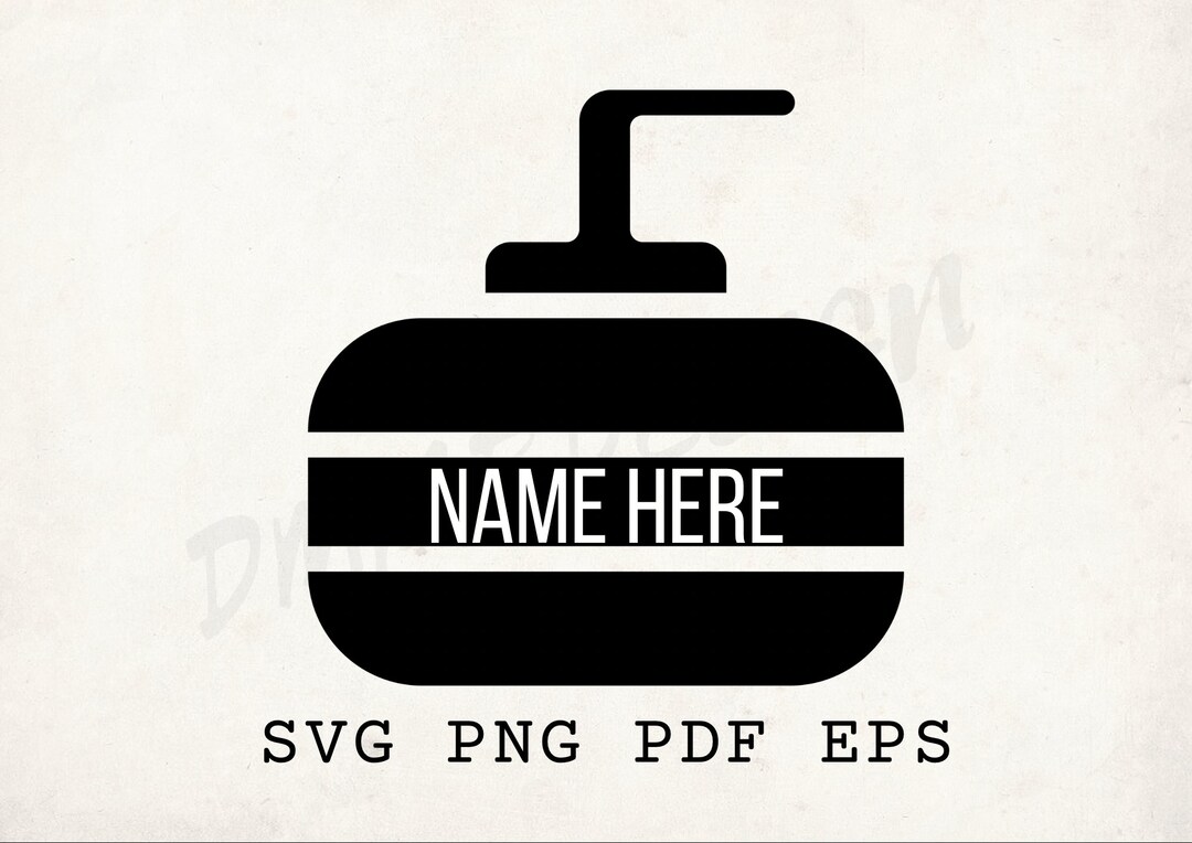 Curling Svg, Curling Wall Art, Wall Decor Printable, Laser Cut File ...