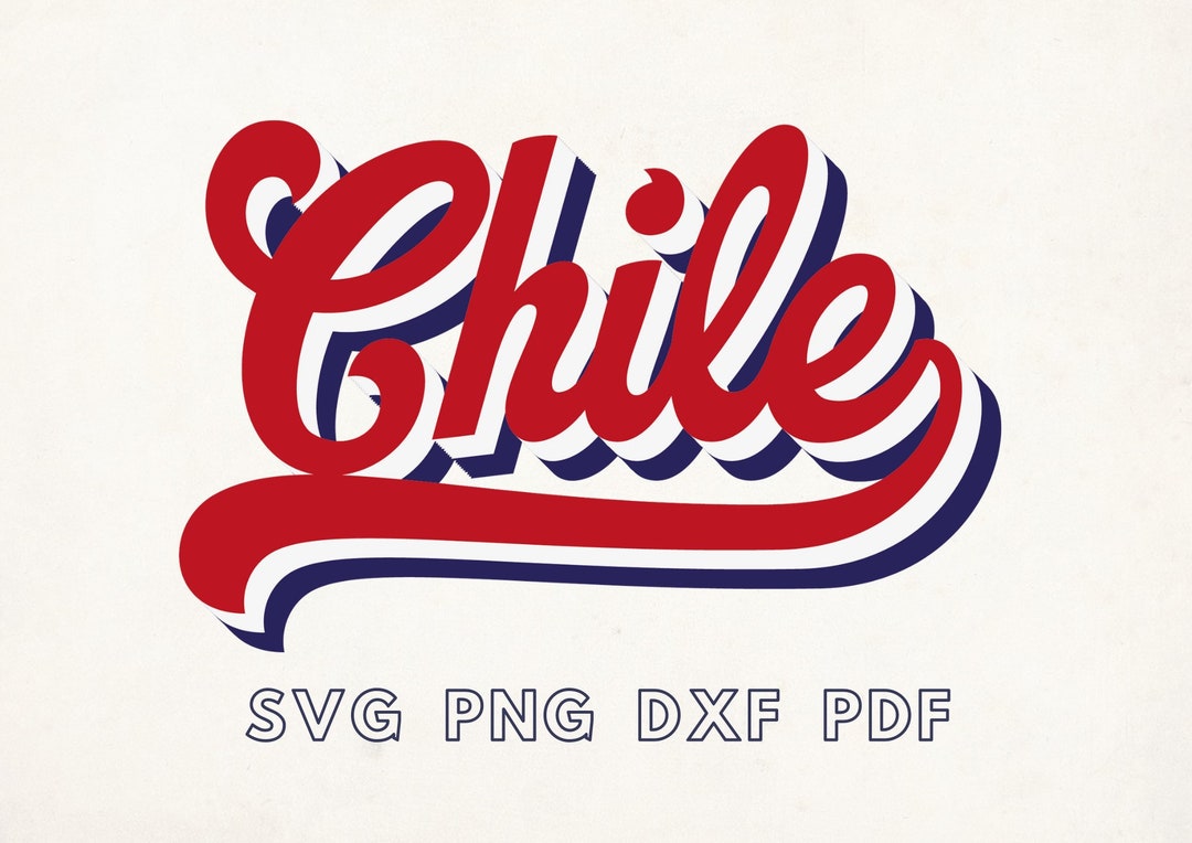 Chile Svg Retro Font Svg Chile Template Chile Stencil Svg - Etsy Australia