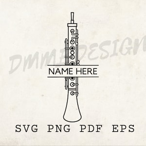 Oboe Svg, Oboe Wall Art, Ornament Svg, Laser Cut File, Instrument Svg ...