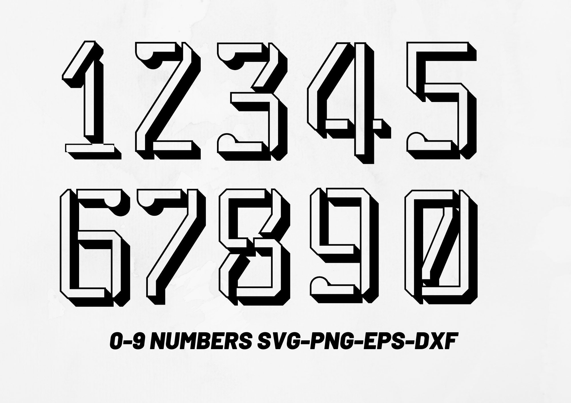 Números svg números imprimibles números de tablero | Etsy México