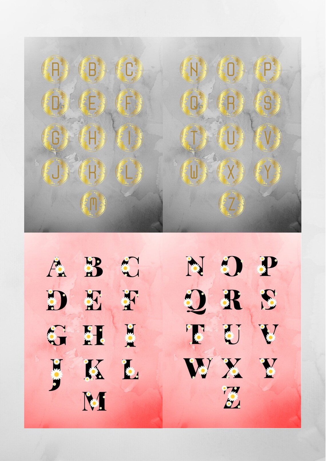 Letter Svg Initial Svg Alphabet Svg Bundle Monogram Svg - Etsy