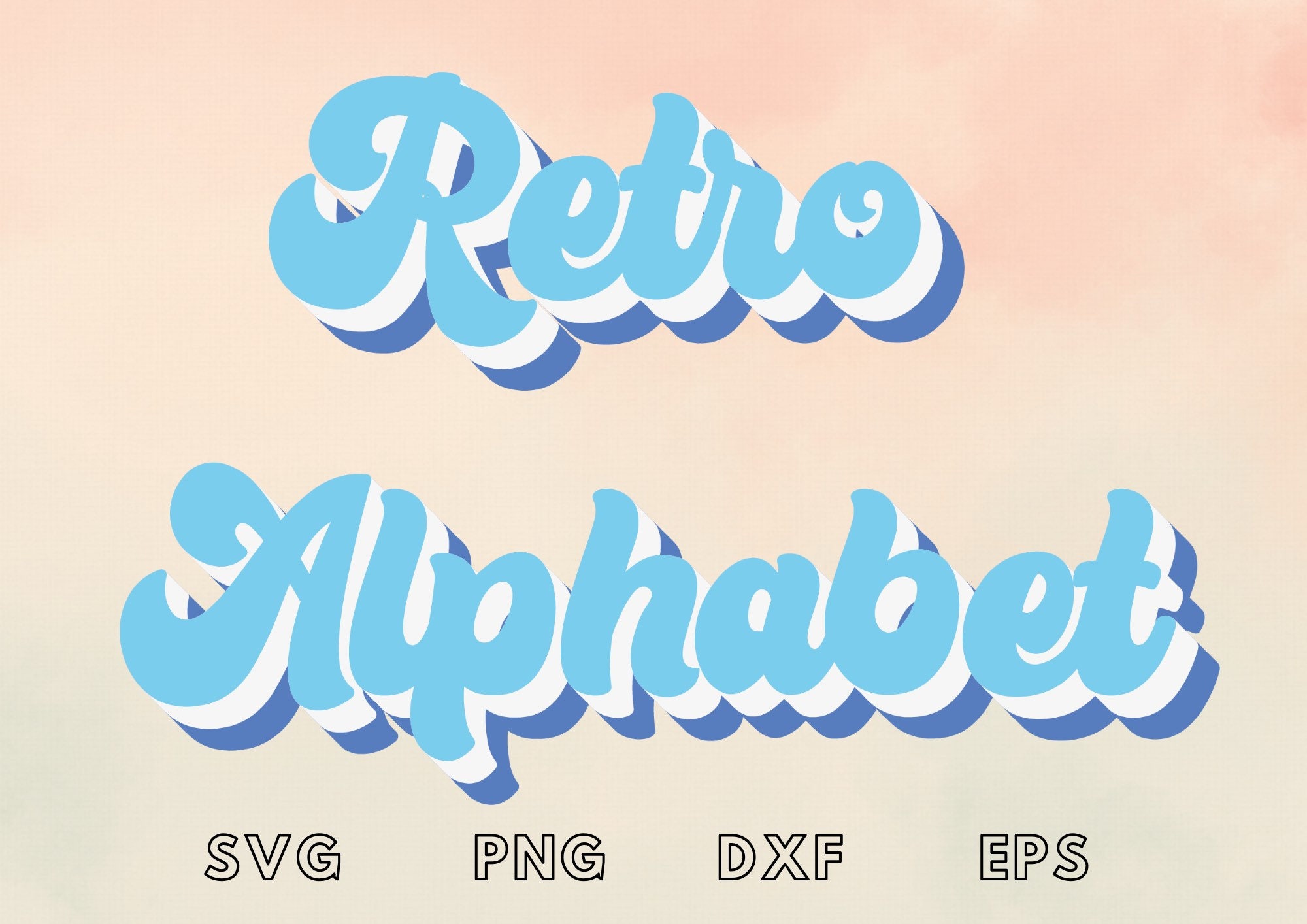 Retro Font Svg Vintage Font Svg Monogram Svg Retro - Etsy UK