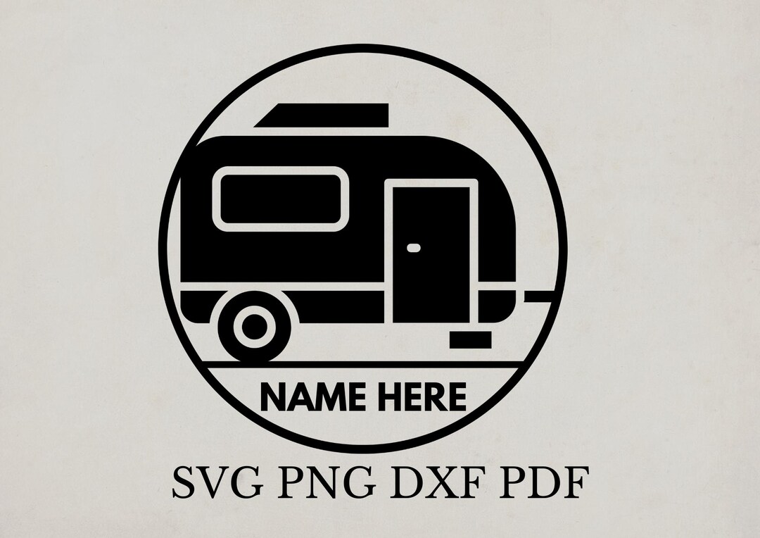 Caravan Svg, Ornament Svg, Laser Cut File, Caravan Template Svg ...