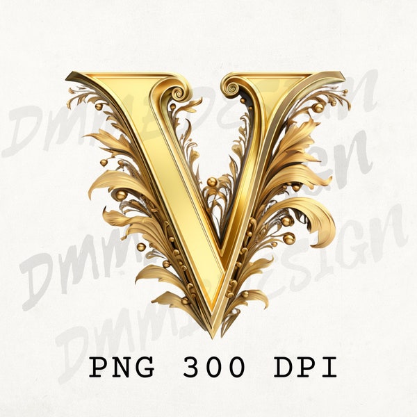 Monogram Letter V - Etsy